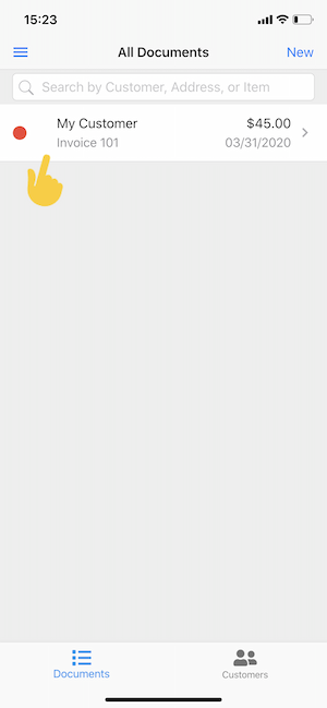 Invoice customers faster with the 'Email' feature! | Invoice Home